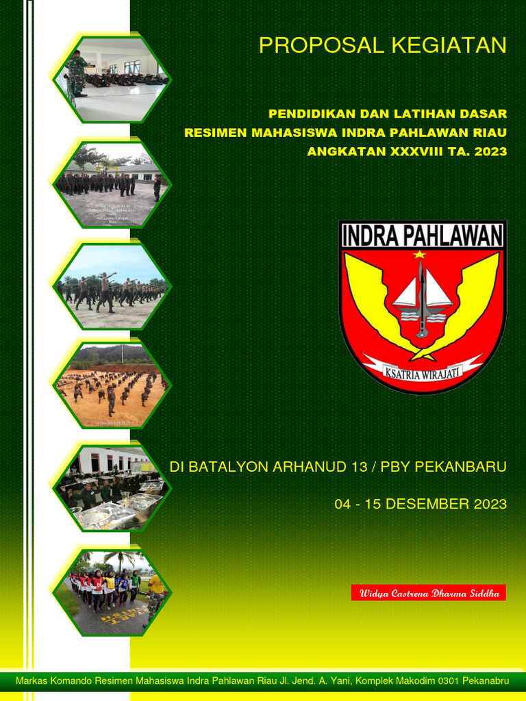 Diklatsar Menwa Indra Pahlawan 2023 | PDF