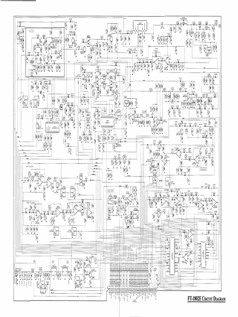 Yaesu FT-1802E Schematic | PDF