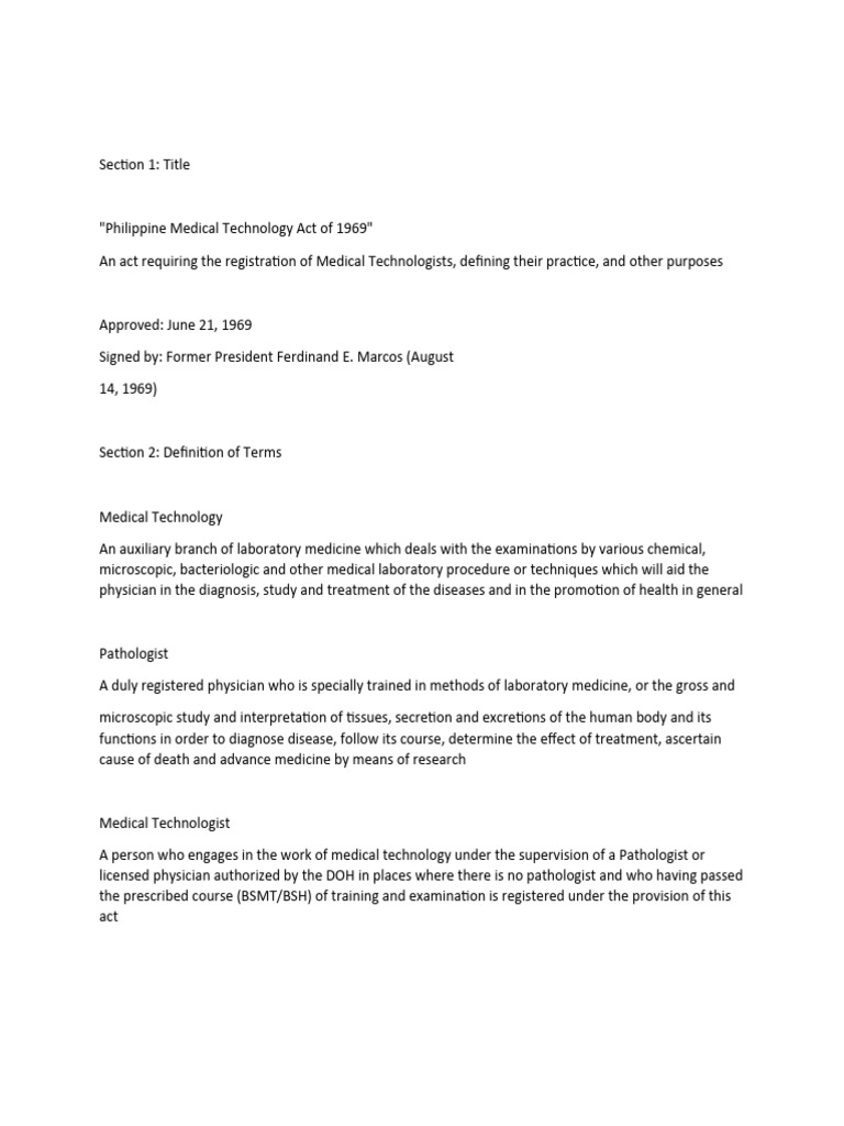 MT Laws | PDF | Medicine | Pathology