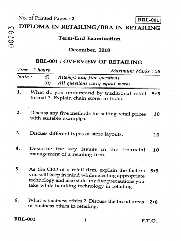 BRL 001 | PDF | Business