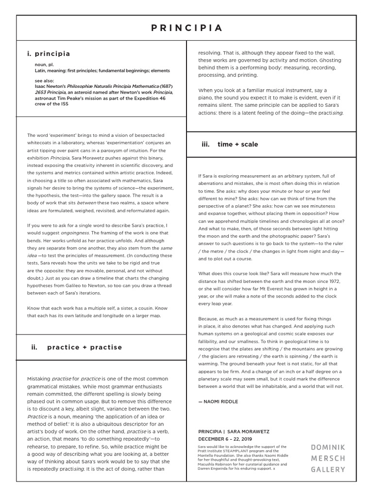 Principia Text | PDF | Experiment | Space