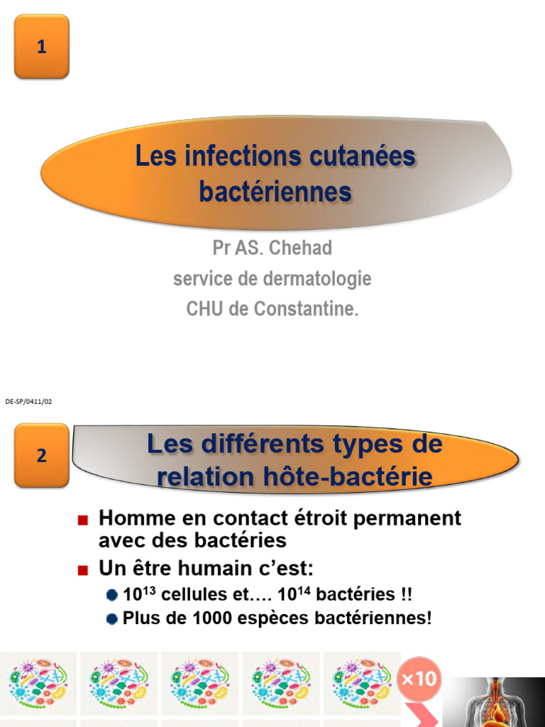 Dermato6an-Infections Cutanees Bacteriennes2021chehad | PDF ...