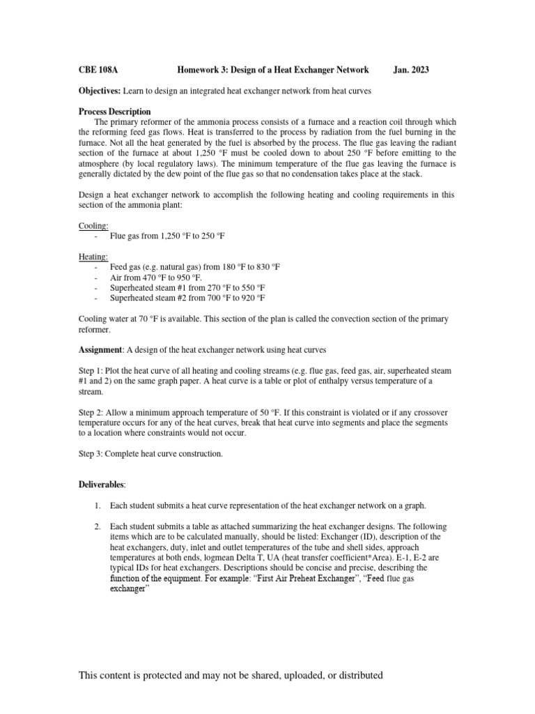 108A - W23 Homework 3 | PDF | Heat | Physical Chemistry