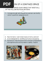 SOP Confined Space | PDF