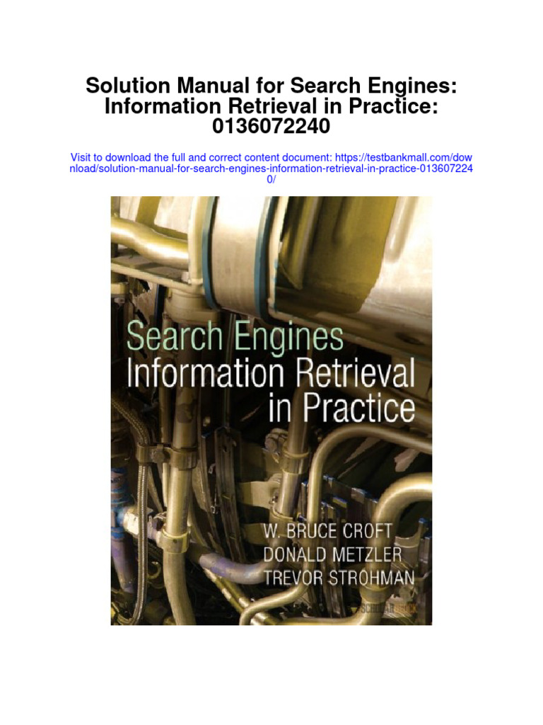 Solution Manual For Search Engines Information Retrieval in Practice ...