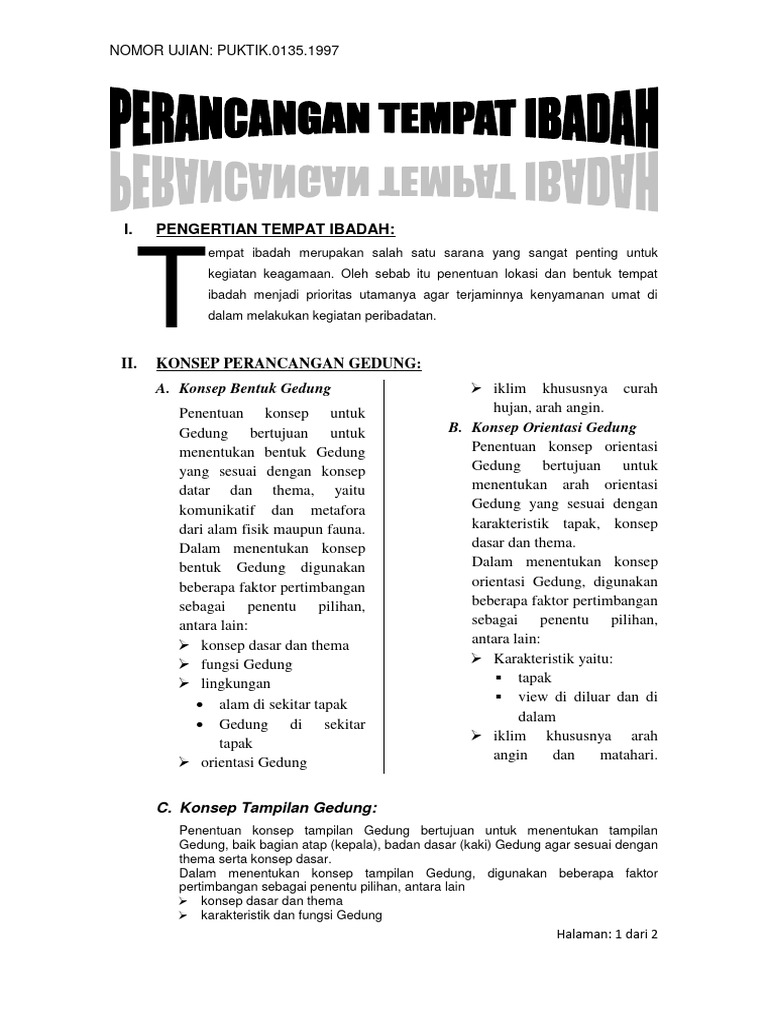Latihan WP008-kolom PUKTIK.0135.1997 | PDF