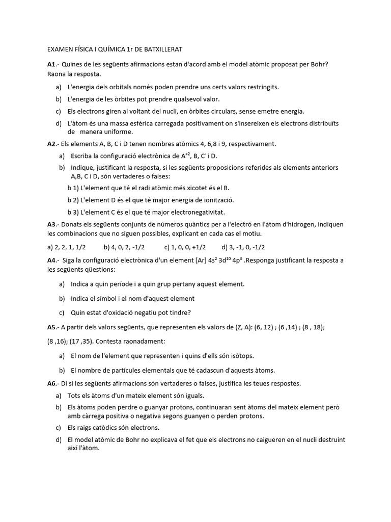 Model Examen (V) | PDF