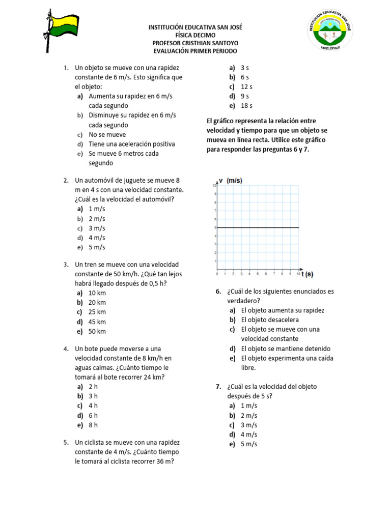 Fisica 10 | PDF | Velocidad