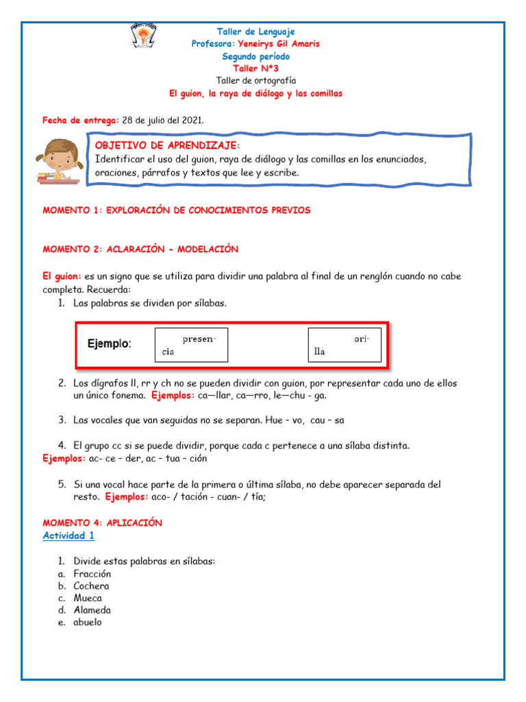 Uso de Guion, Raya y Comillas | PDF | Comillas | Lingüística