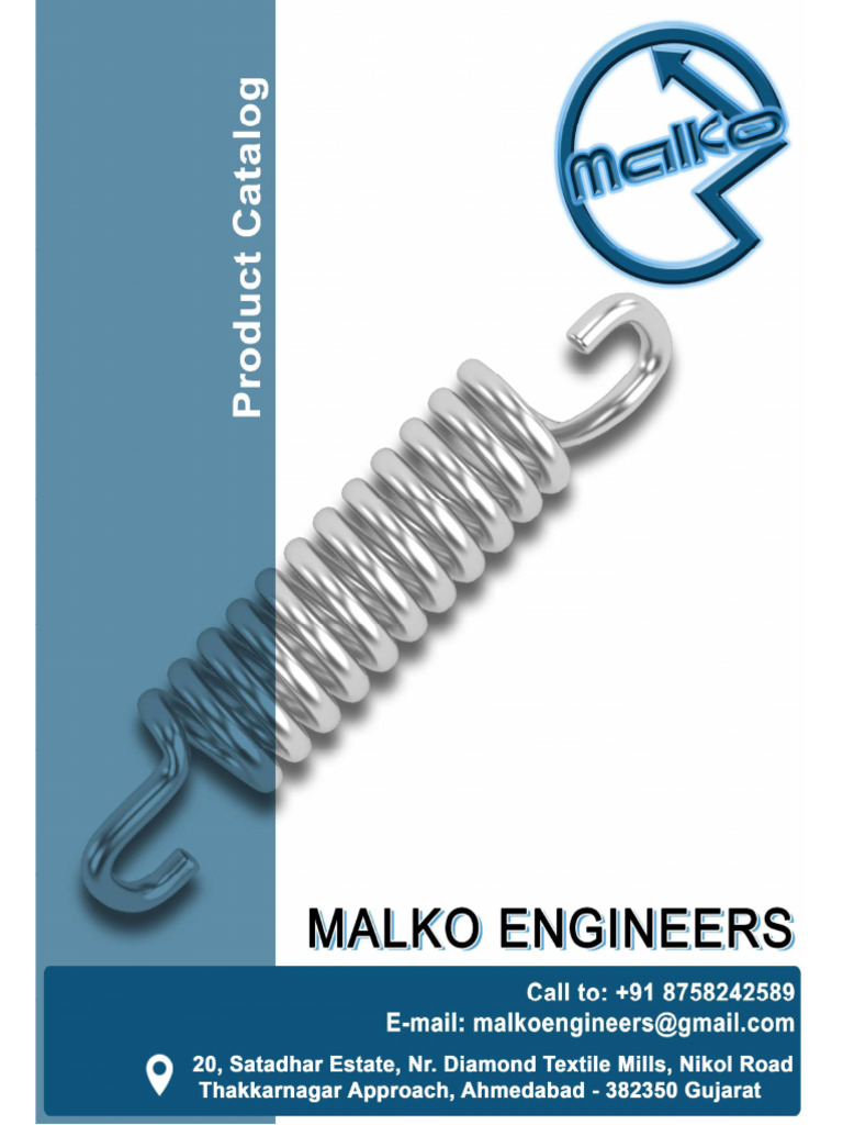 Malko Engineers - Catalogue | PDF