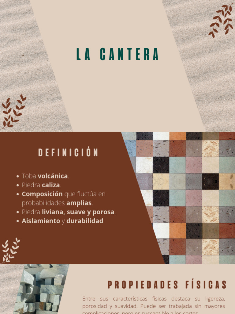 Cantera | PDF | Cantera | Roca (geología)