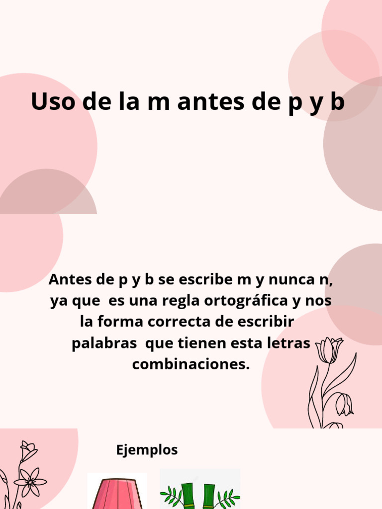 Uso de La M Antes de La P y B | PDF