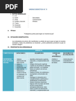 3°-4°-5° Sesión de Aprendizaje 1-Sem.1-El Peru Lee | PDF