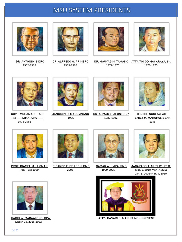 MSU System Presidents List | PDF