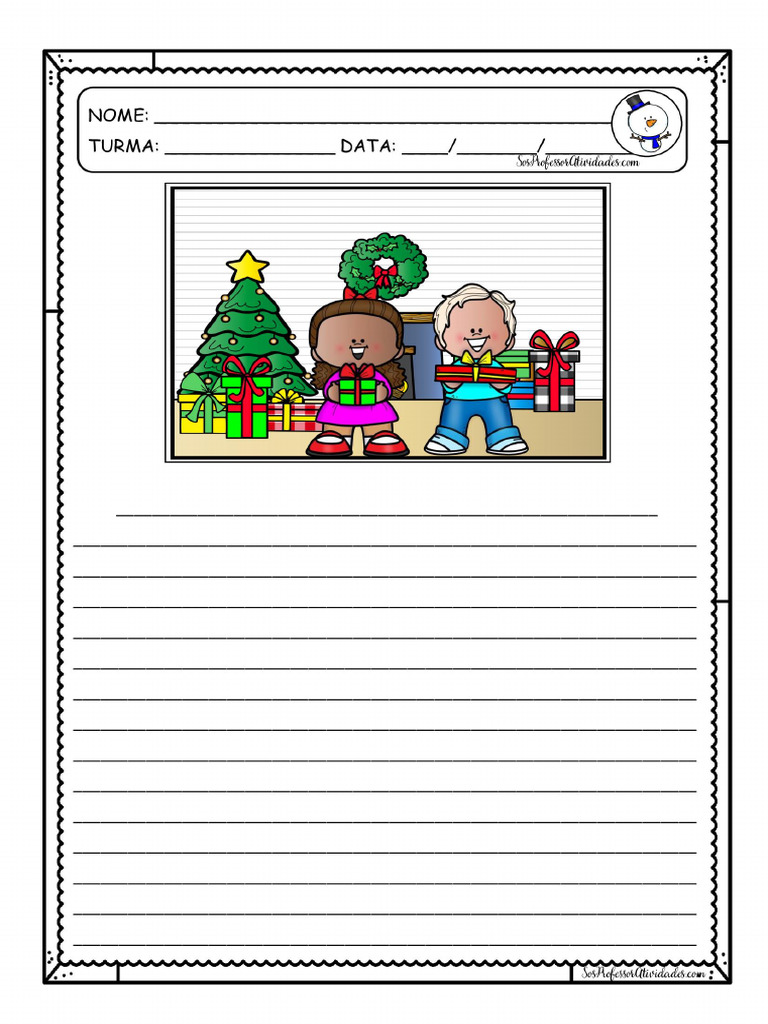 Folhas-para-producao-de-texto-NATAL@sosprofessoratividades | PDF