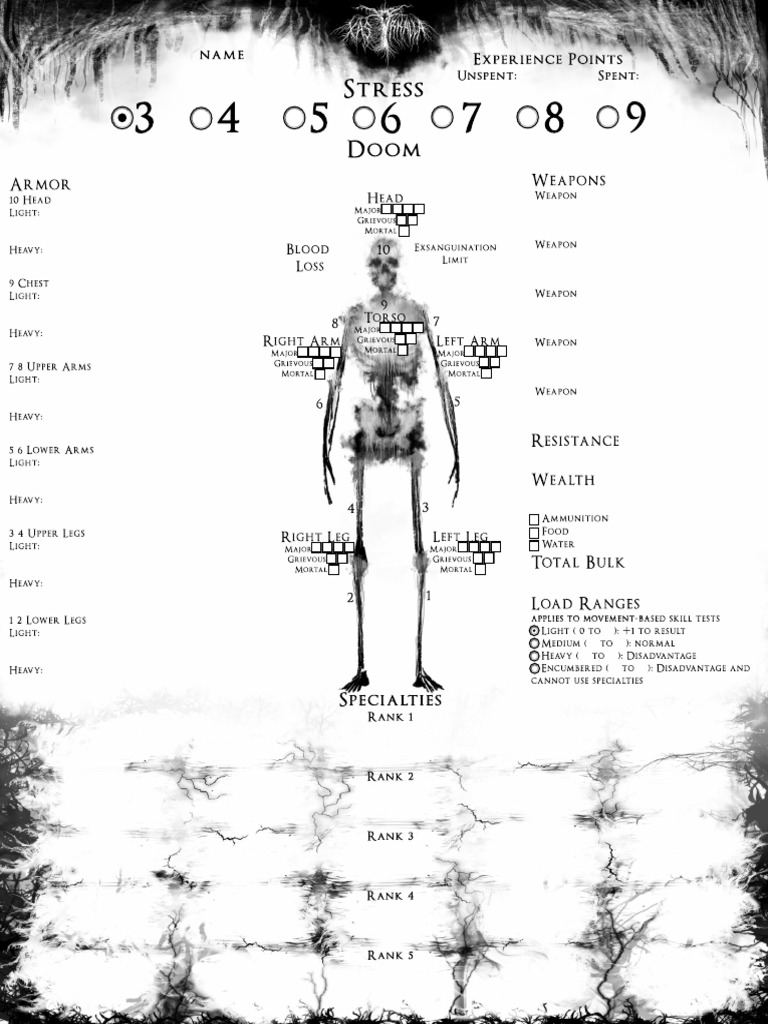 XI Character Sheets - Digital | PDF