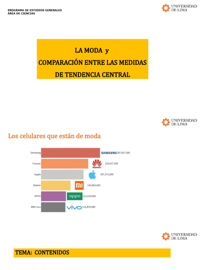 Semana 6 3-LA MODA | PDF | Modo (Estadísticas) | Análisis matemático