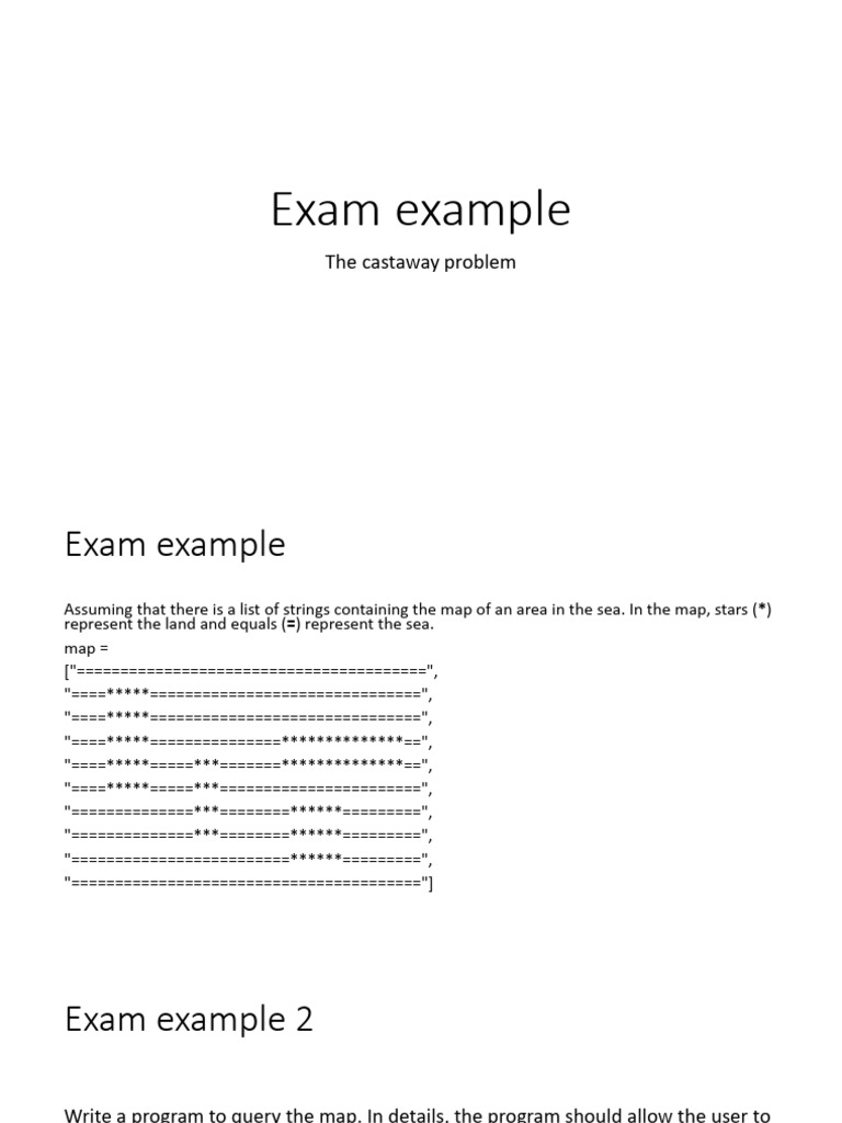 Exam Example | PDF