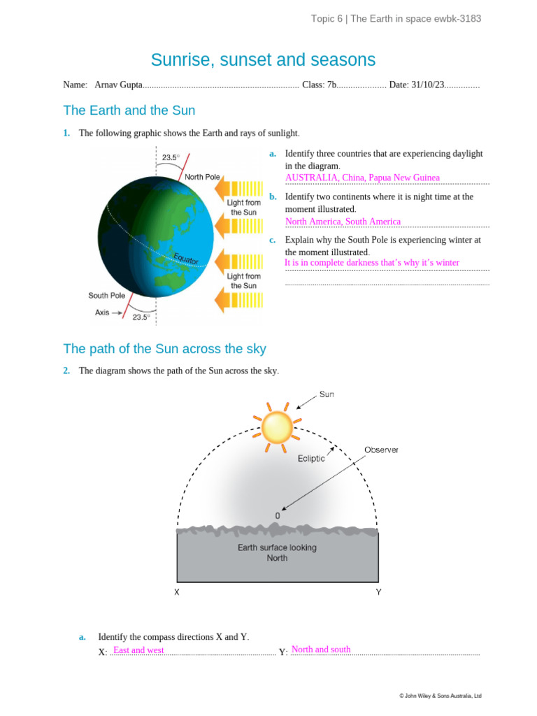 Sun, Moon, Earth | PDF | Sun | Sky