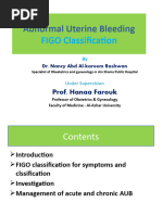 Abnormal Uterine Bleeding 2018 ? FIGO | PDF | Mammal Female ...