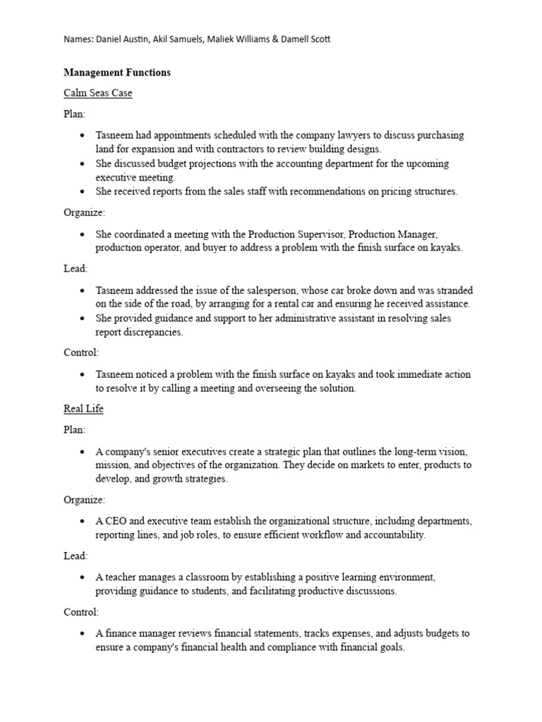 Management Functions and Roles Overview | PDF | Sales | Negotiation