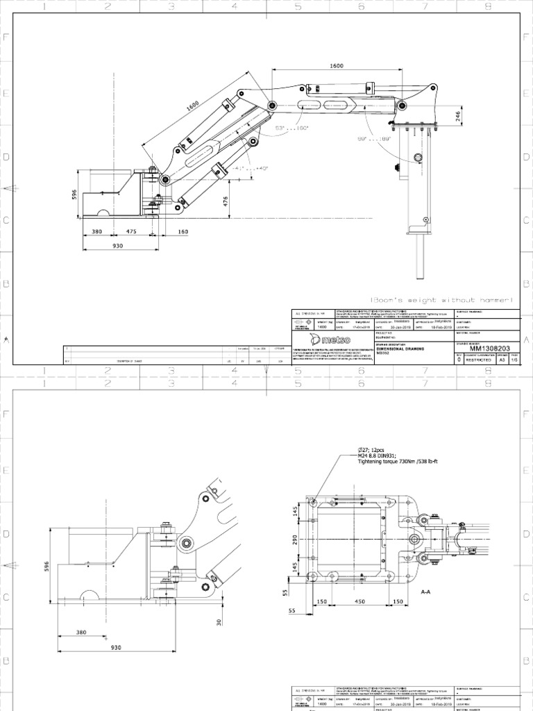 MB352 Dimensional Drawing MM1308203 | PDF | Secondary Sector Of The ...