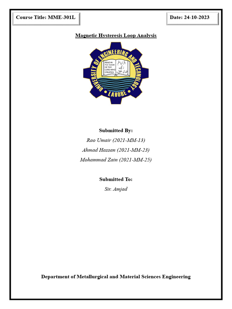Electrical Lab | PDF | Ferroelectricity | Hysteresis