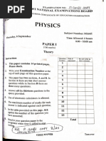 2023 Msce Physics Paper 1 | PDF | Force | Quantity