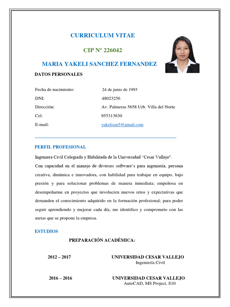 CV ACTUALIZADO - MARIA SANCHEZ. | PDF