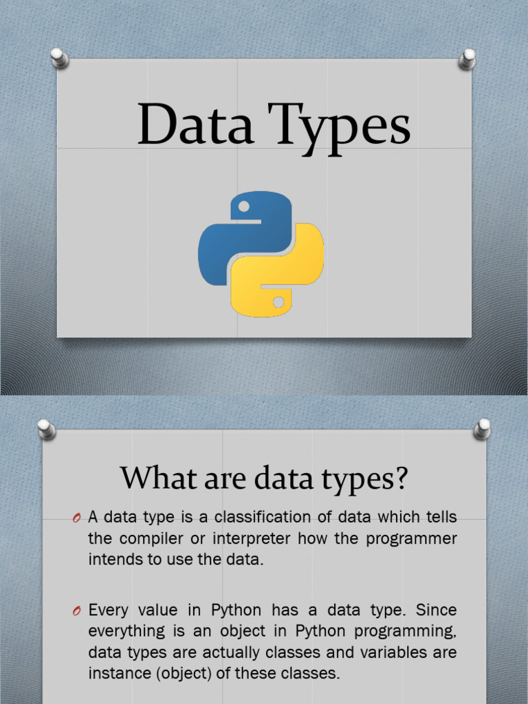Data Types in Python | PDF | Data Type | Integer (Computer Science) Data Types in Python | PDF | Data Type | Integer (Computer Science)