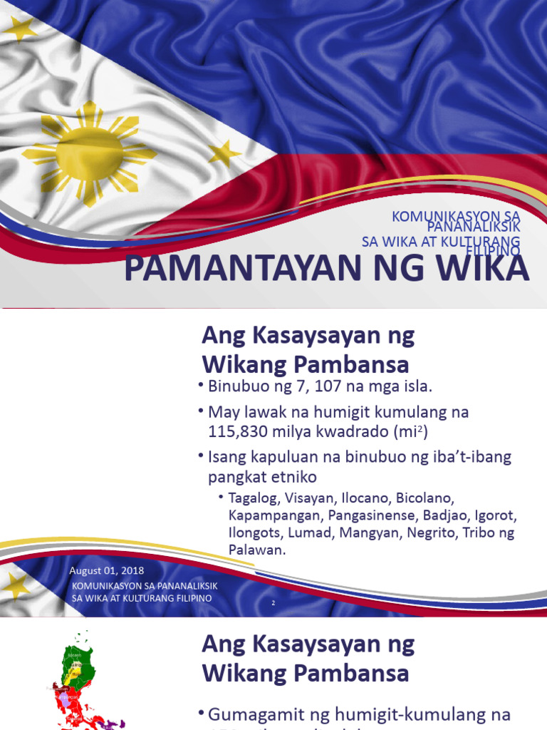 Ang Wikang Pambansa | PDF