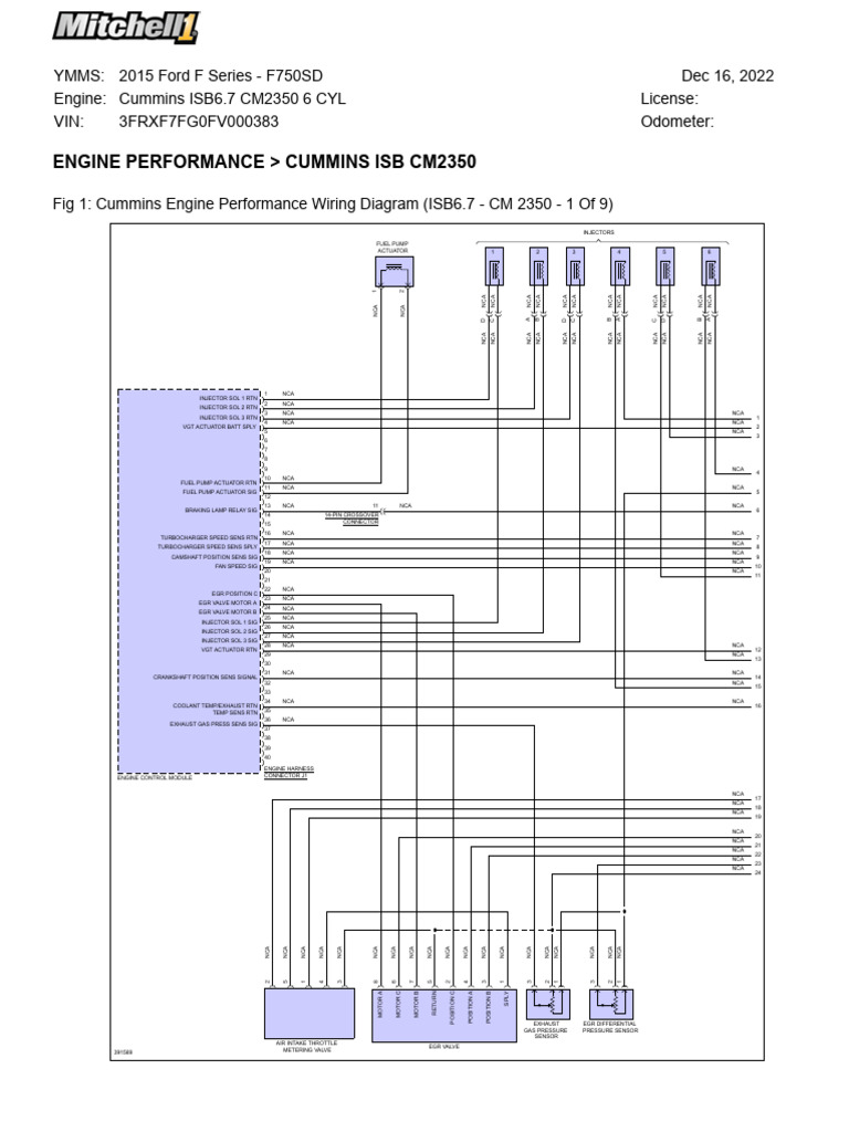 6.7 Cummins ISB CM2350 Wiring Diagram | PDF | Engines | Internal ...