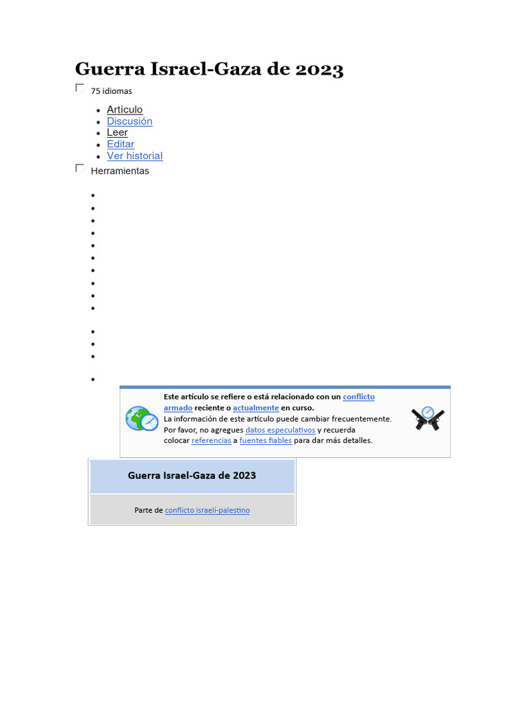 Guerra Israel | PDF | Franja de Gaza | Israel