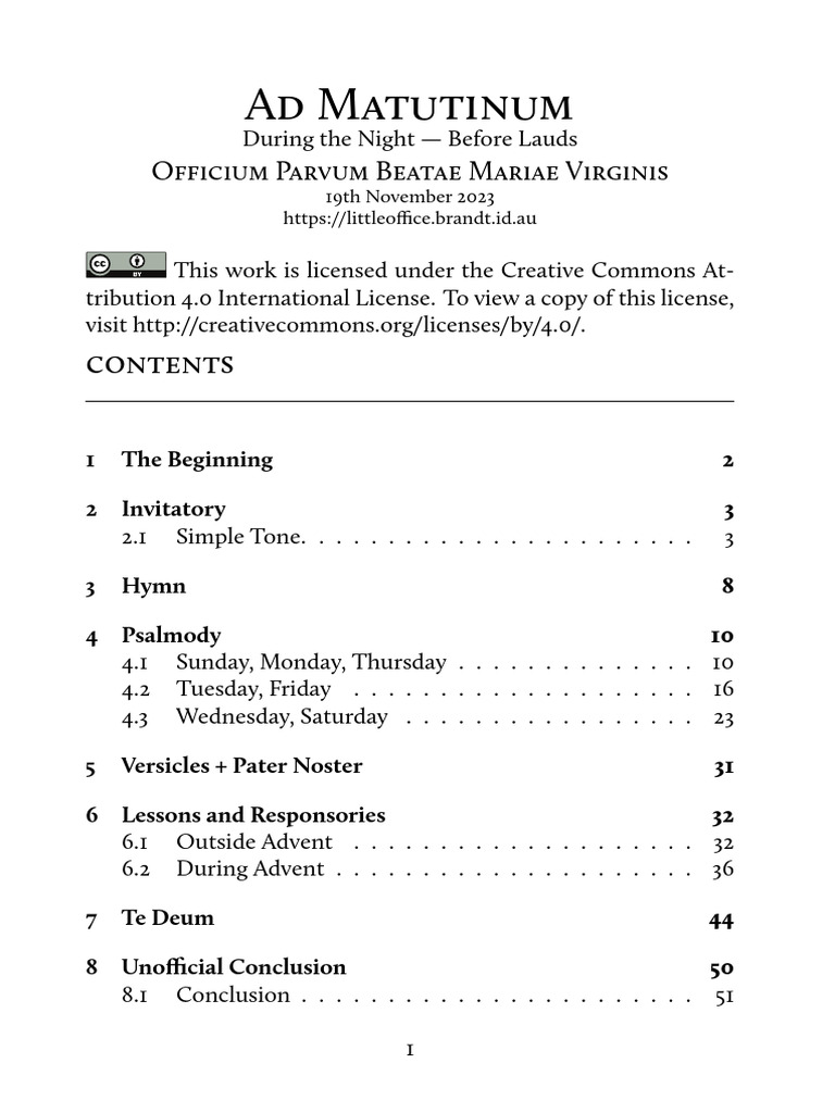 Matins | PDF | Worship | Christian Prayer