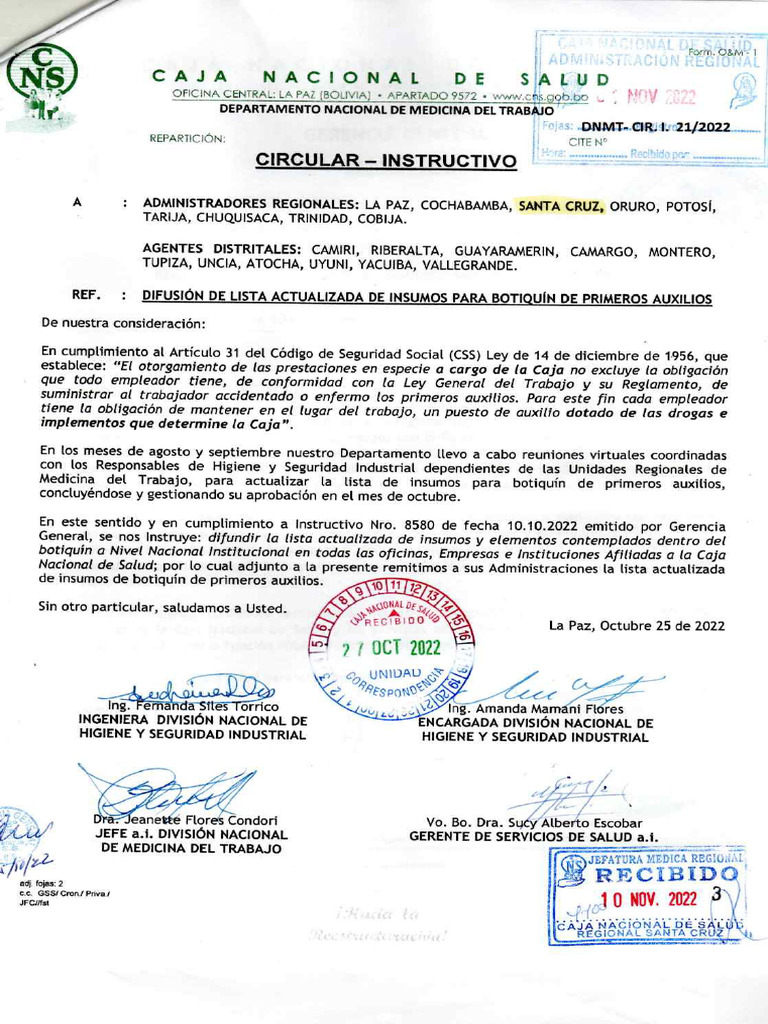 Botiquin CNS - 10.22 | PDF