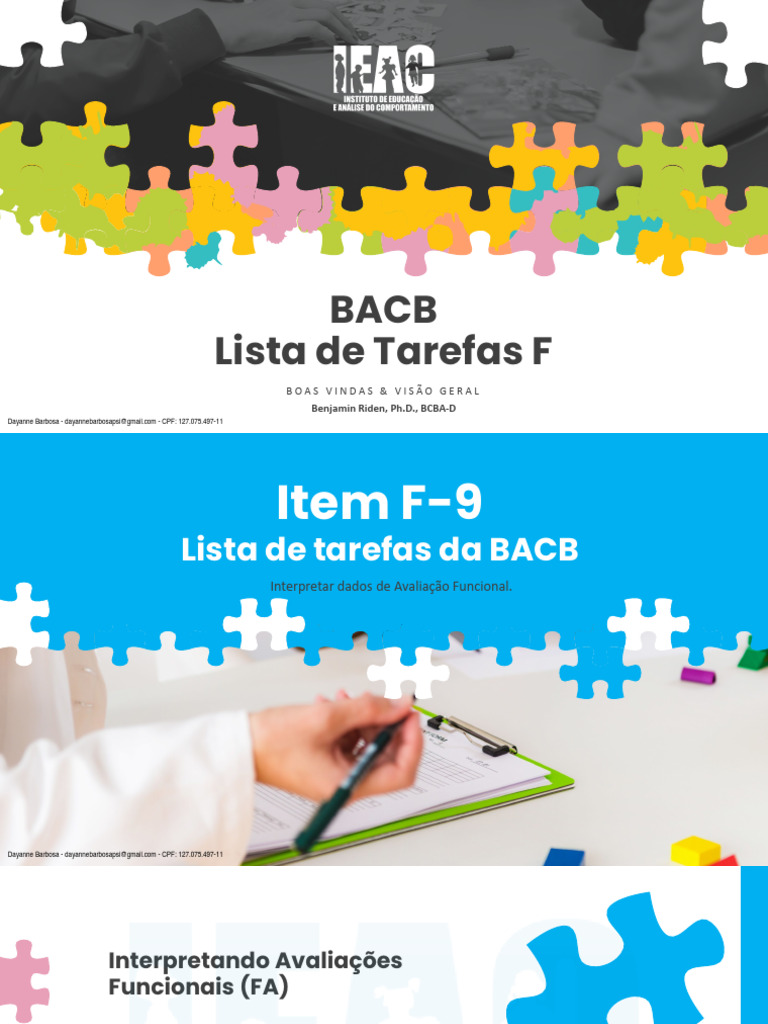 Lista de Tarefas F-9 - Ben | PDF