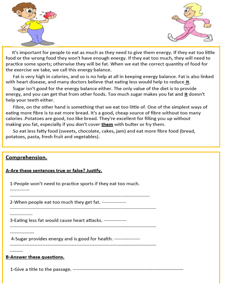 Healthy Eating and Energy Balance | PDF | Fat | Dietary Fiber