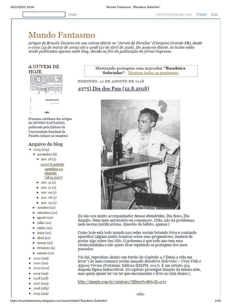 Mundo Fantasmo - Bandeira Sobrinho | PDF