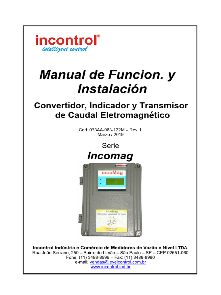 Manual de Instalación Incomag | PDF | Contraseña | Relé