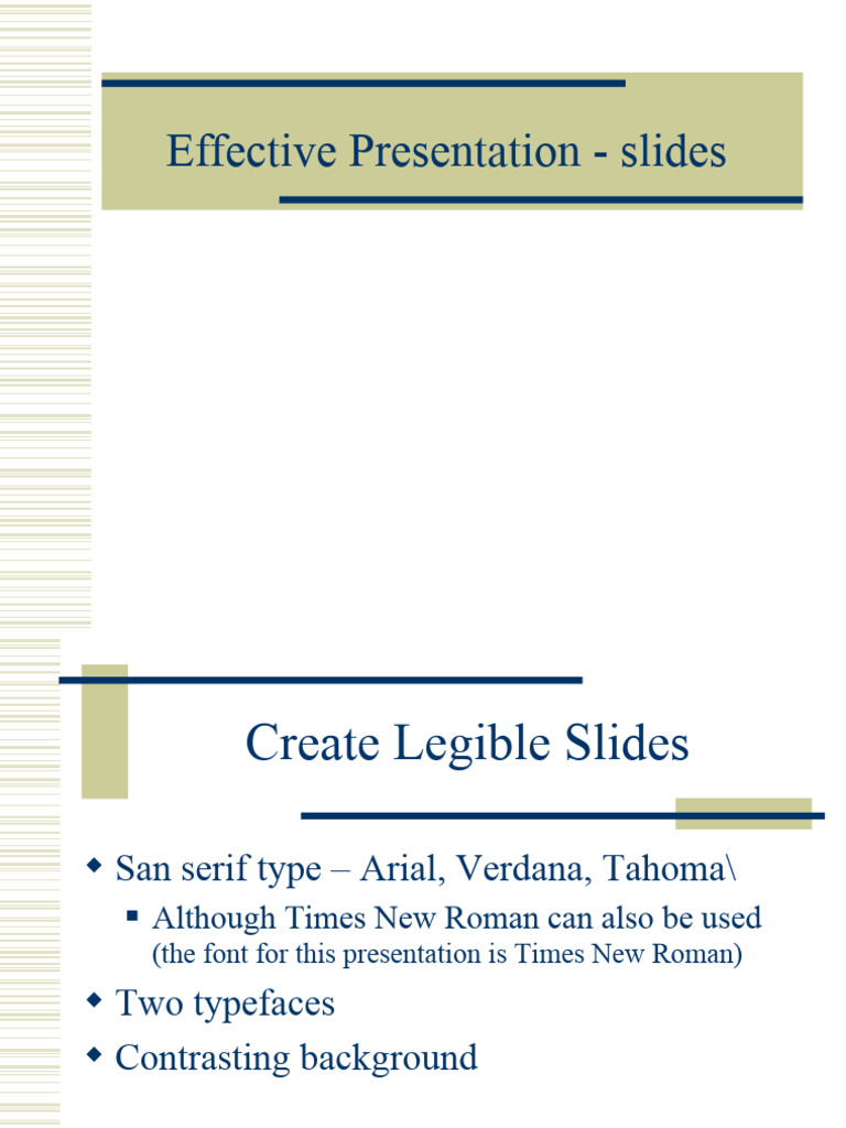 Effective Presentation-Slides | PDF