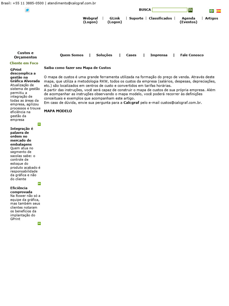 Saiba Como Fazer Seu Mapa de Custos | PDF | Despesa | Depreciação