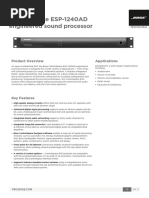 Biamp Data Sheet Tesiraforte x1600 Feb22 | PDF | Usb | Digital Signal ...