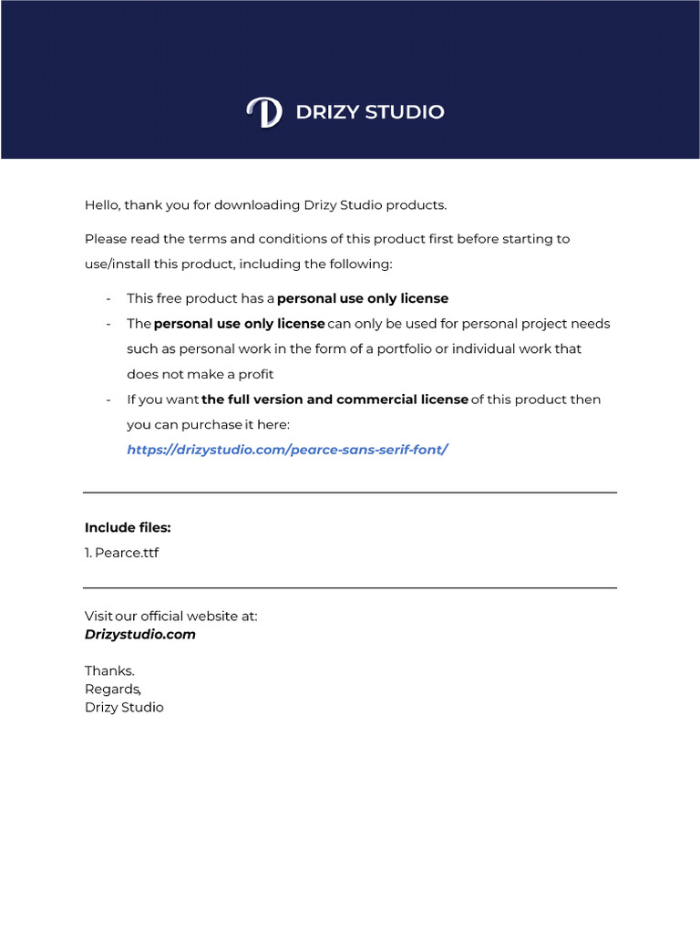 License Agreement - Demo Font | PDF