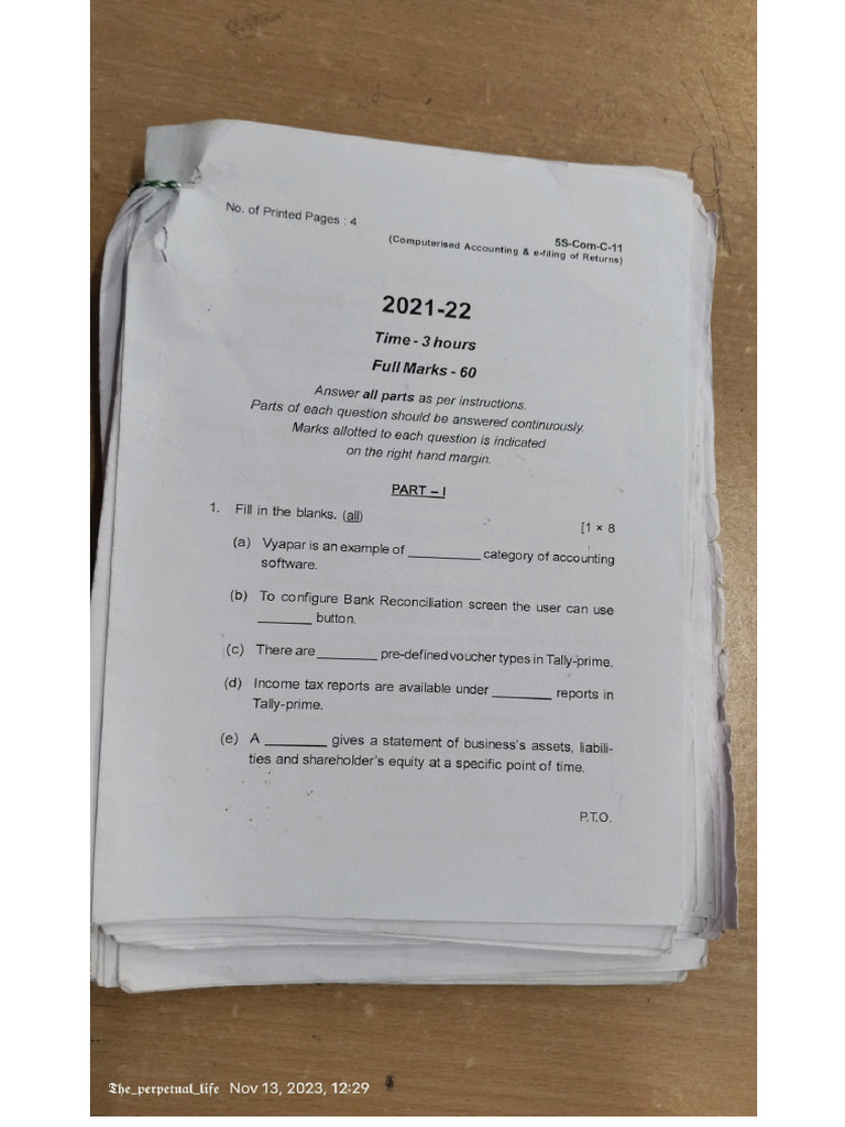 5th Semester PYQ | PDF