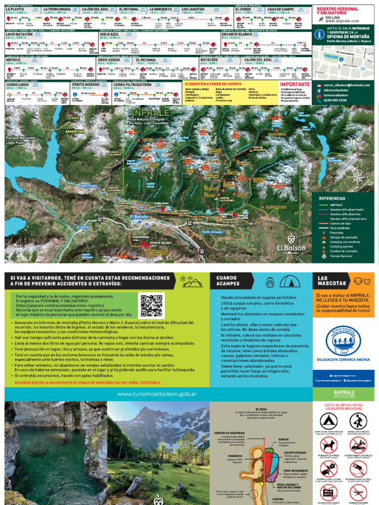 El Bolson Mapa Montaña Mapa 2021 Web PDF | PDF