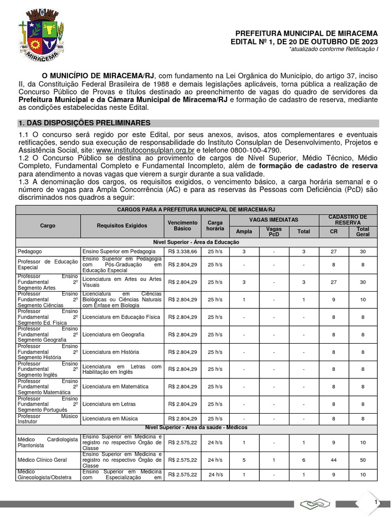Concurso Miracema | PDF | Rede de computadores | Engenharia