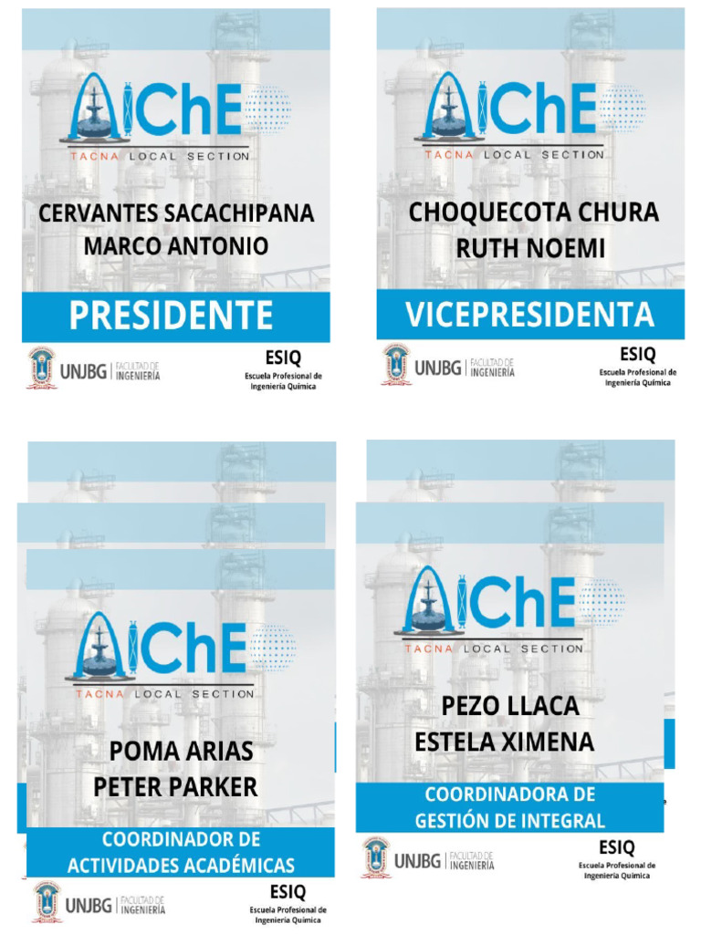 Credenciales AIChE | PDF