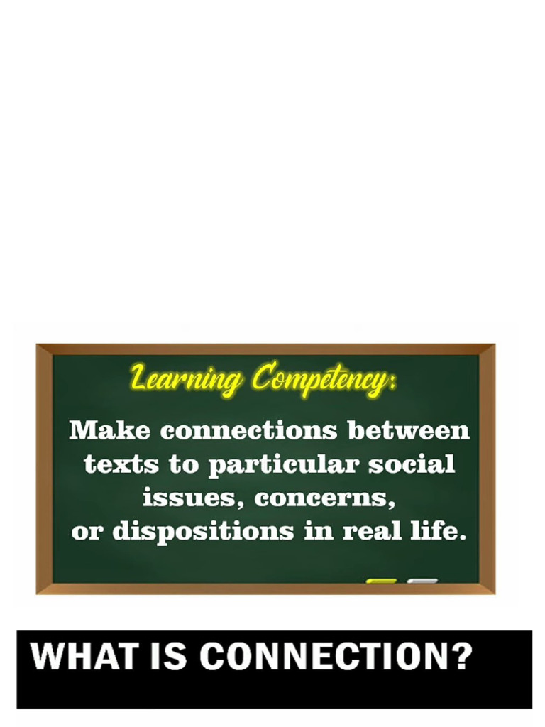 English 9 Quarter 2 Lesson Week 1 Making Connections | PDF