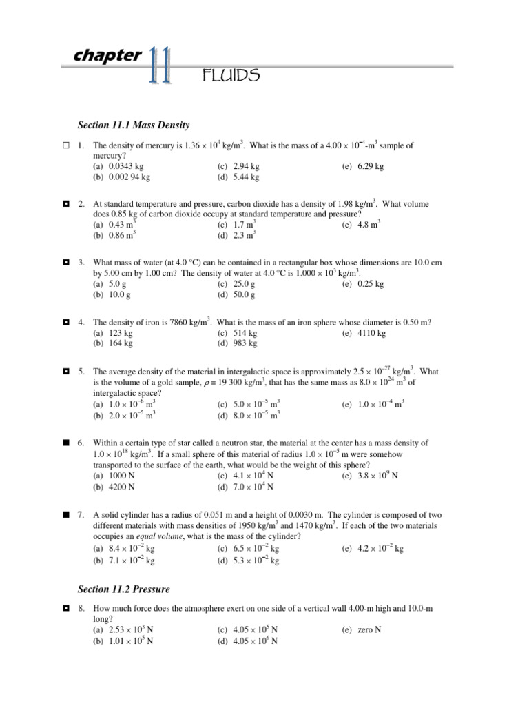 Fluids | PDF | Buoyancy | Pressure