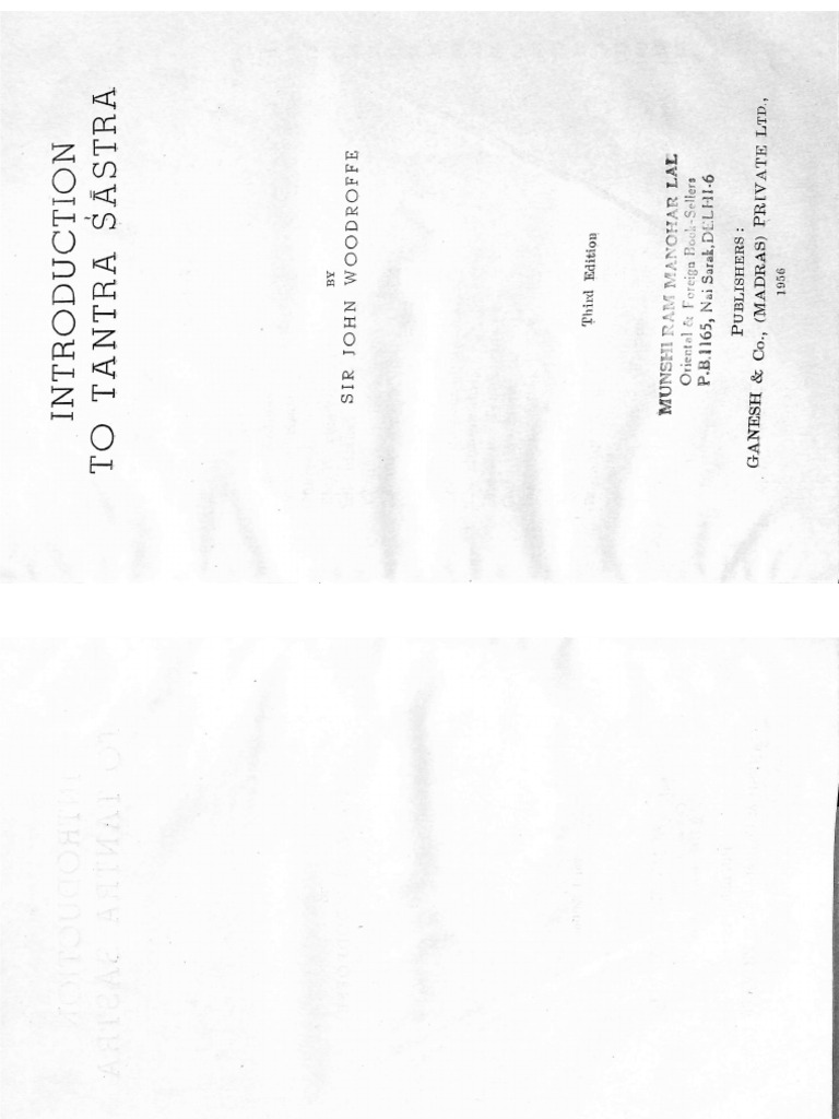 Introduction To Tantra Sastra | PDF